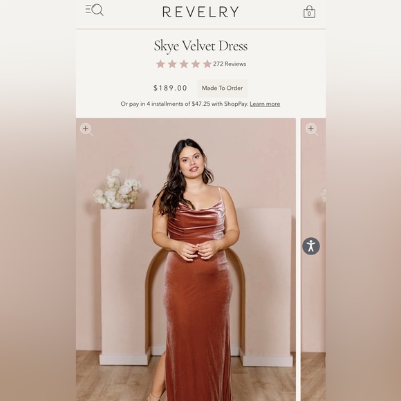 Revelry | Dresses | Revelry Bridesmaid Dress In Color Terracotta Velvet ...